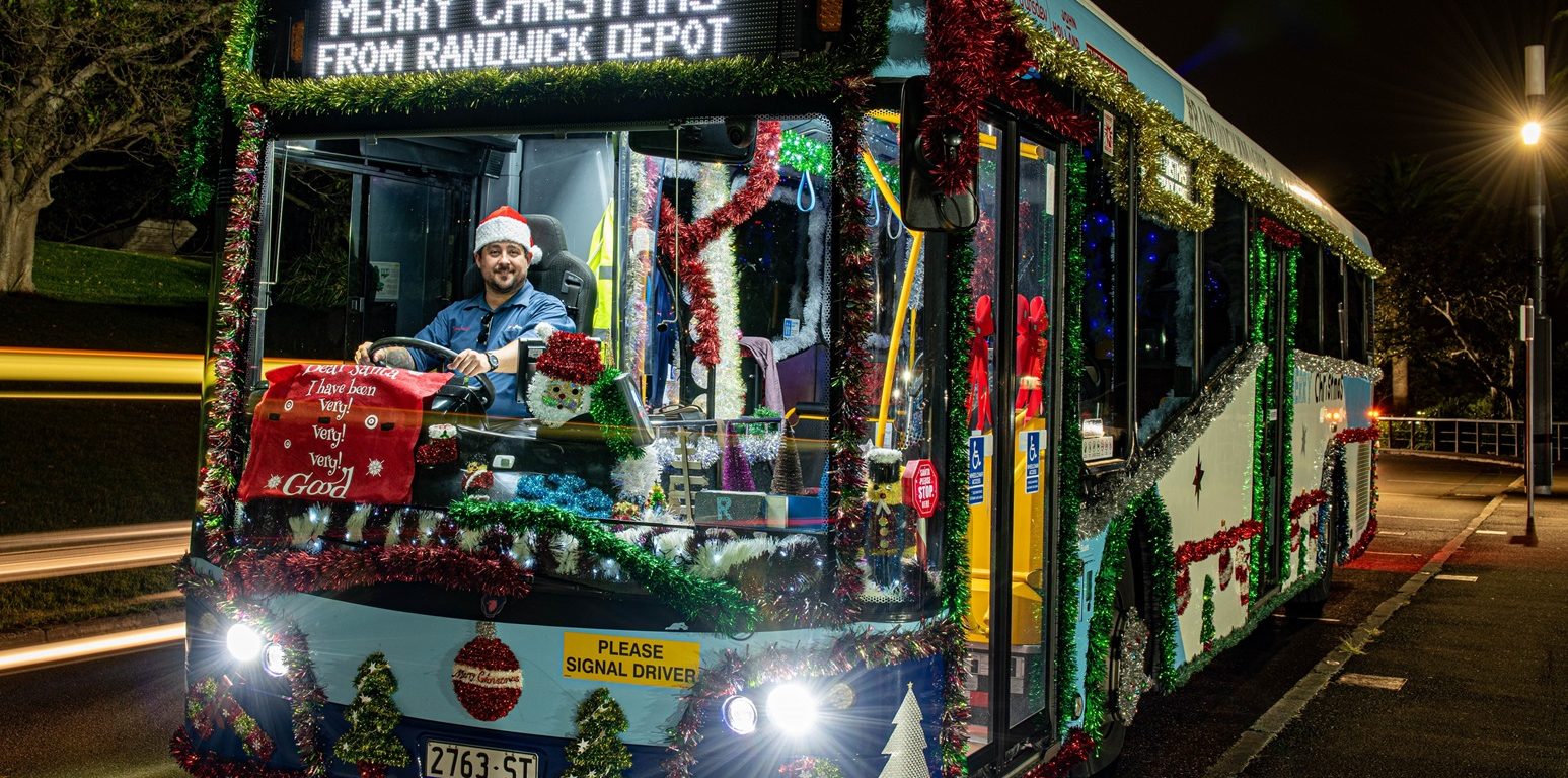 We made it onto the podium in the Christmas battle of the buses ...